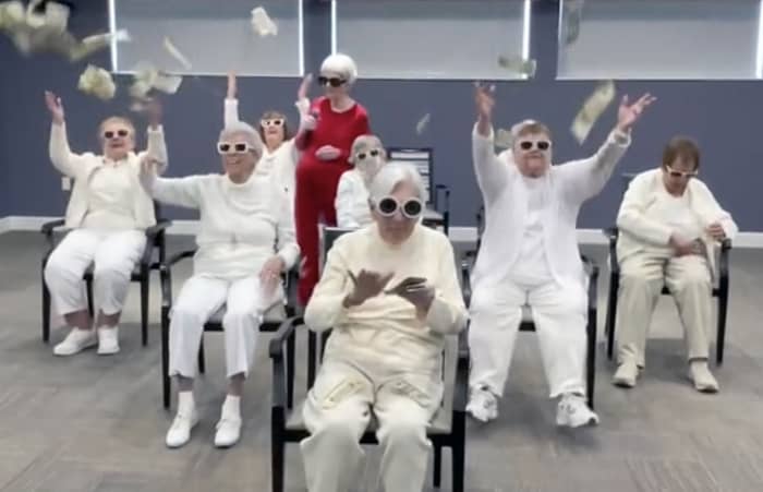 Dancing to Rihanna and matching tattoos. Senior living is taking over ...