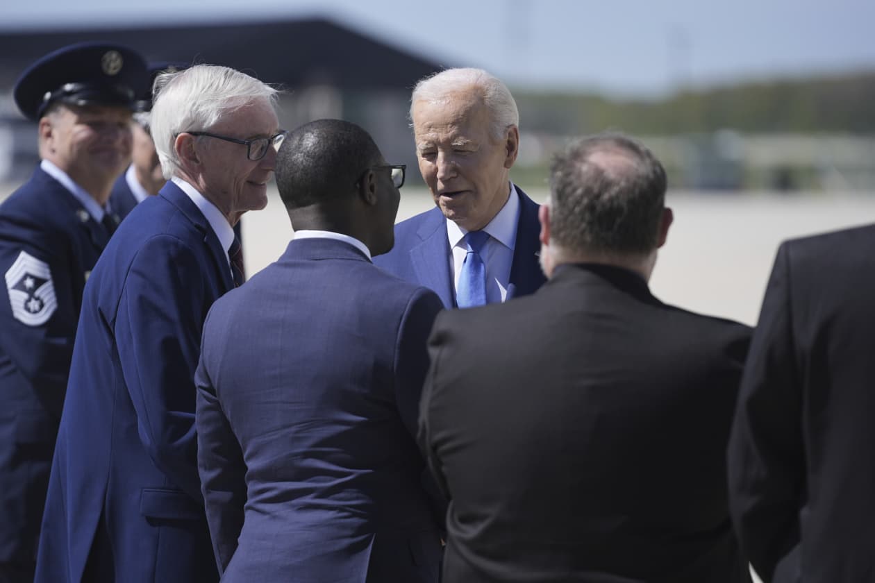 Trolling Trump on the itinerary as Biden hails multibillion-dollar ...