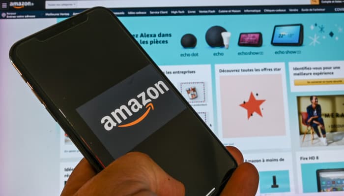 Amazon stock chart showing 'breakout' rally ahead of earnings - MarketWatch