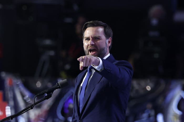 J.D. Vance blasts ‘Wall Street barons’ and Biden in GOP convention ...