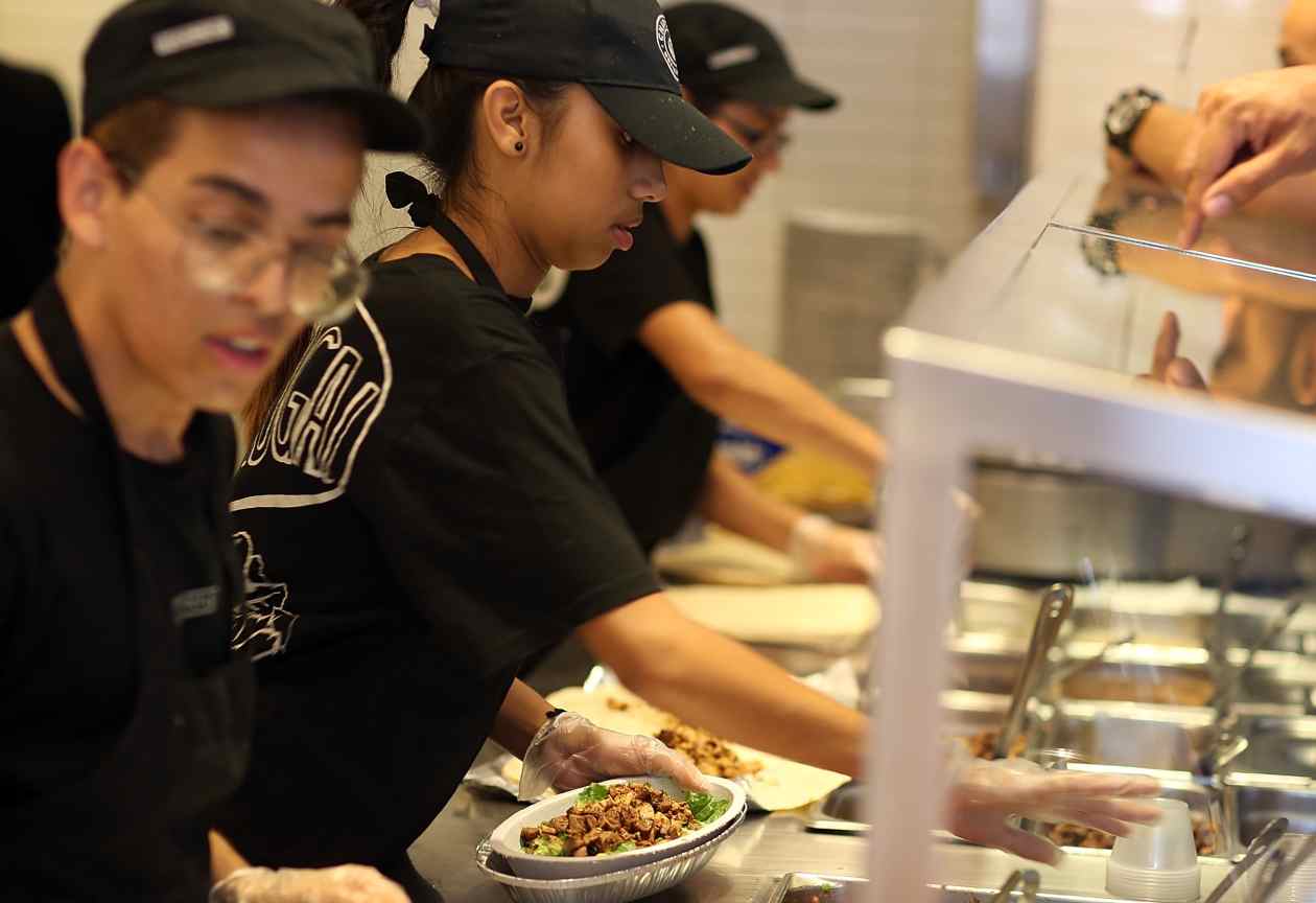 Chipotle’s lunchtime business is picking up, a sign that workers are ...