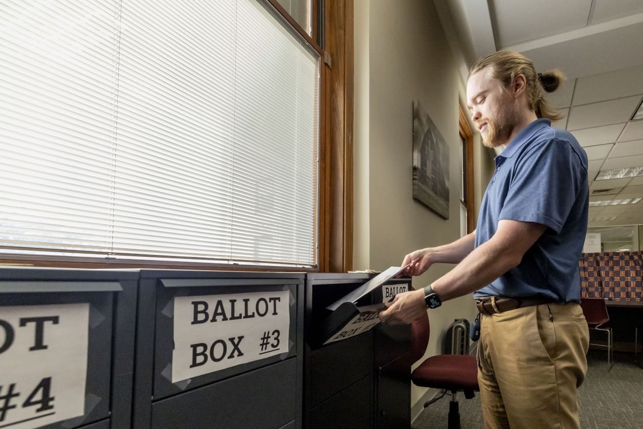 Absentee ballots are in the mail, but in some states the candidate ...