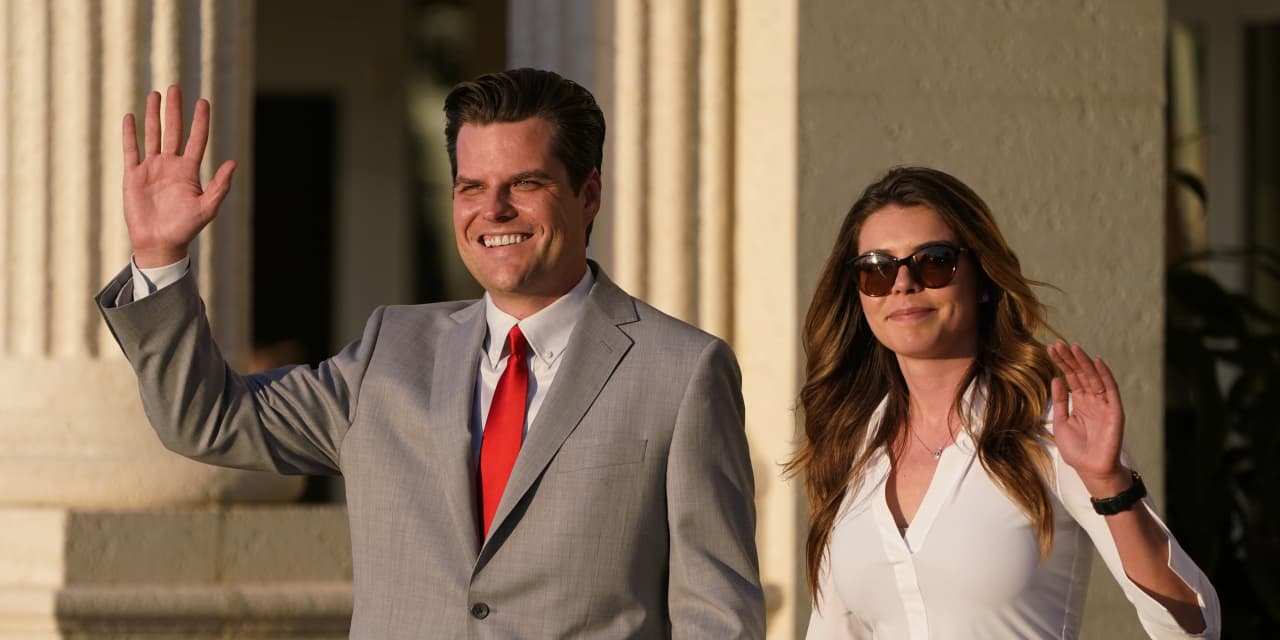 Rep. Matt Gaetz elopes, marries girlfriend in California - MarketWatch