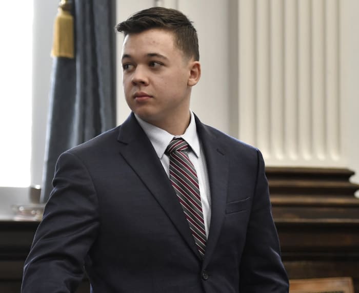 Drone video that captured first shooting shown at Rittenhouse murder ...