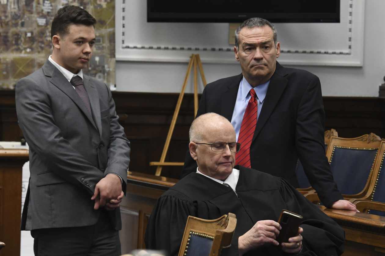 Judge at Kyle Rittenhouse murder trial dismisses possession of a ...