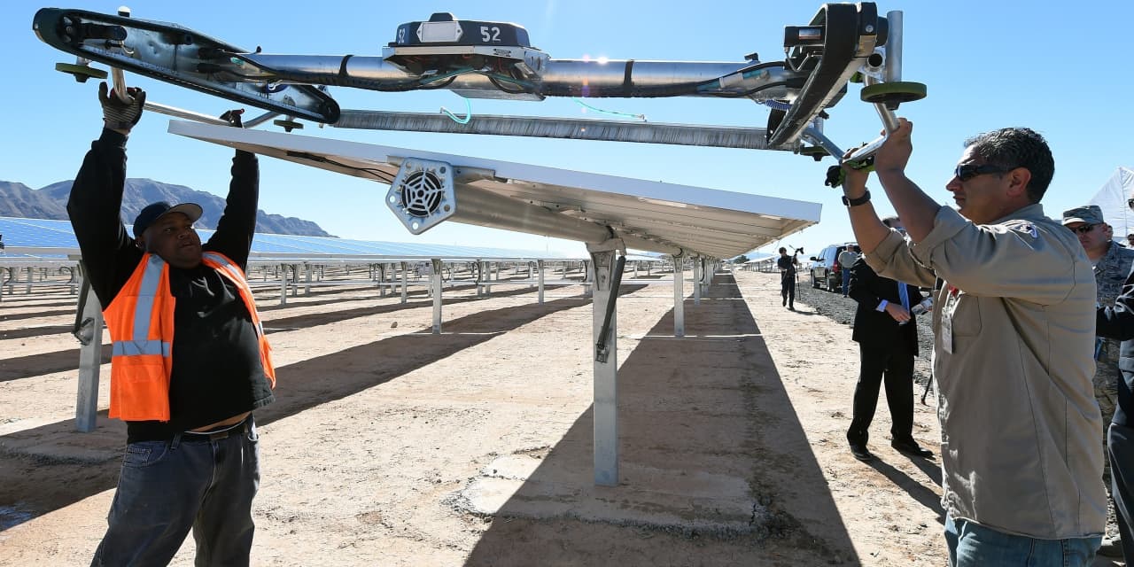 Solar stocks are rallying, with boosts from Tesla and China - MarketWatch
