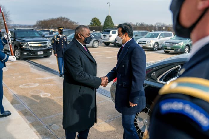 Biden meets with emir of Qatar as U.S. aims to allay European concern ...