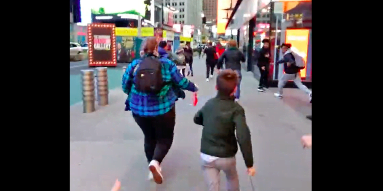 WATCH: Times Square manhole explosion sparks panic, sends people ...