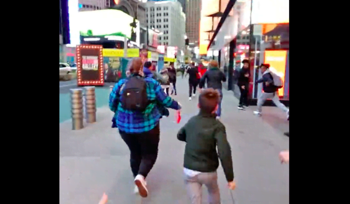 People Running In Panic