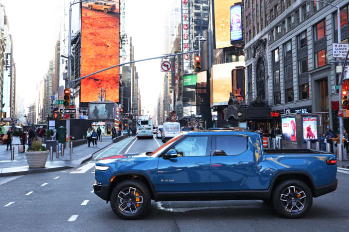 Rivian shares rise on second-quarter results: ‘The ball is finally ...