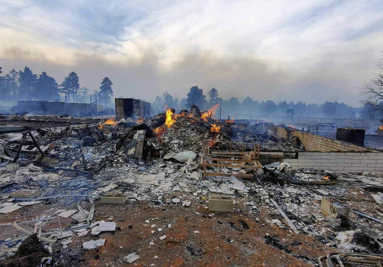 Wind-whipped wildfire near Flagstaff, Ariz., triples in size - MarketWatch