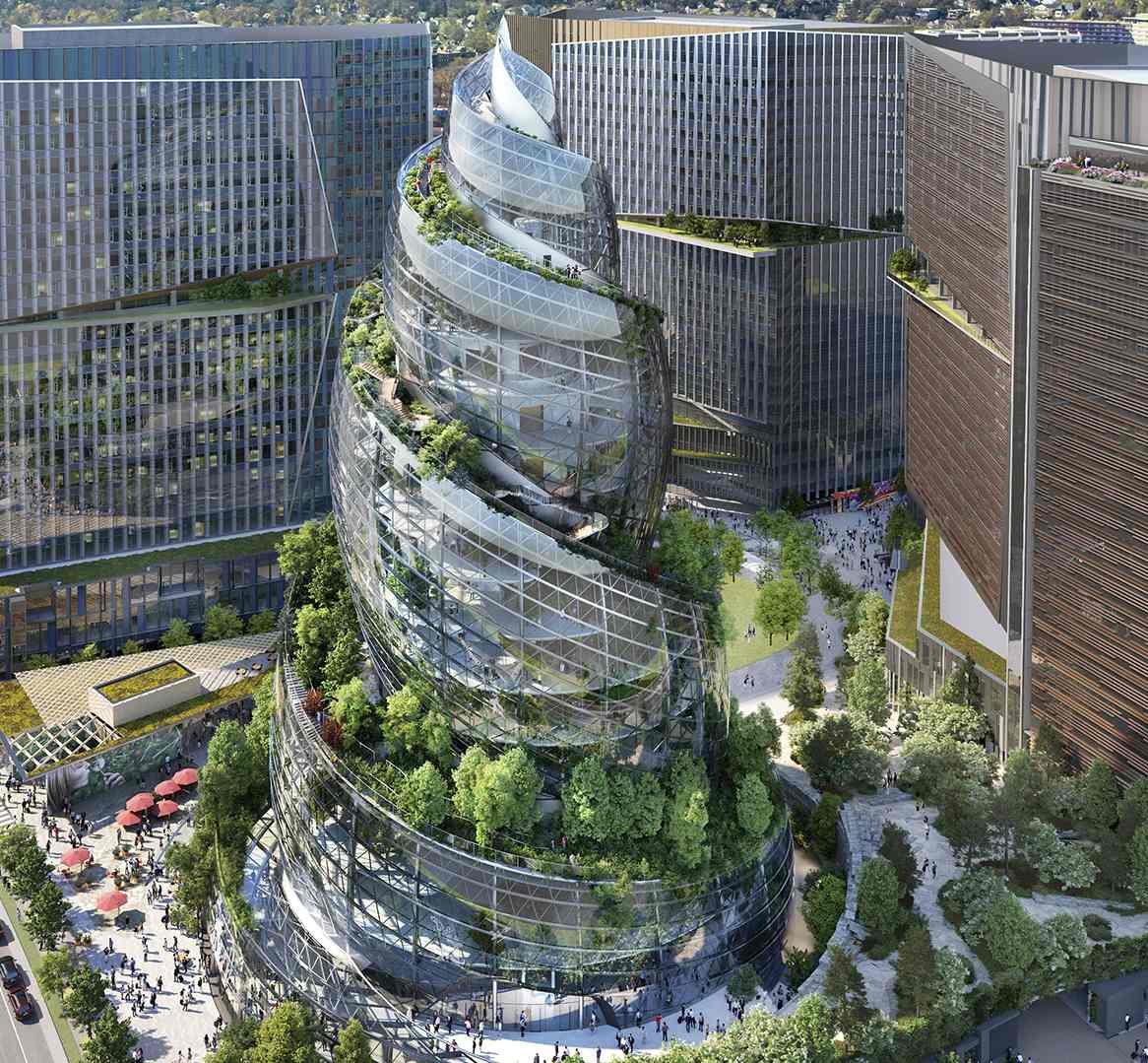 Amazon wins approval for helix-shaped headquarters tower in northern ...