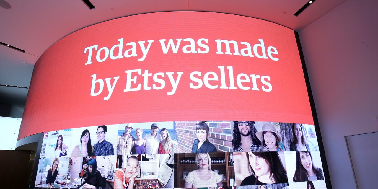Etsy stock leaps as fee increases push revenue higher despite dip in ...