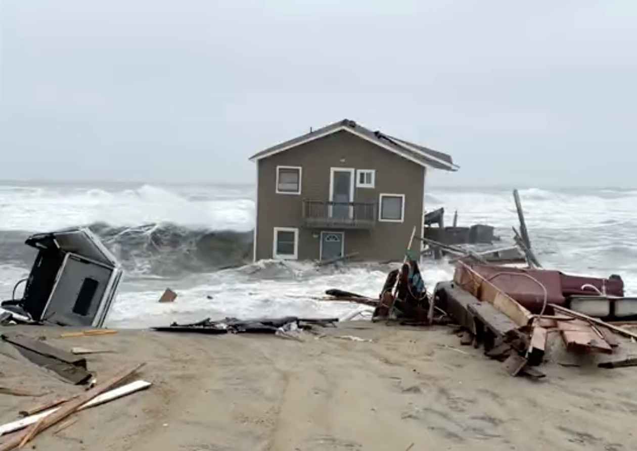 Beach house washed away by Atlantic Ocean sparks Zillow and climate ...