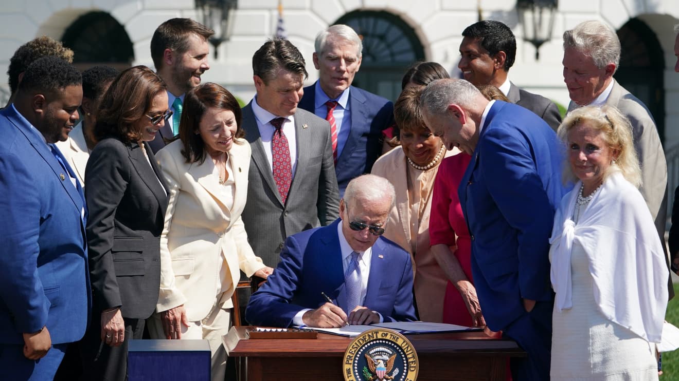 Biden signs into law $280 billion package for chips, scientific ...