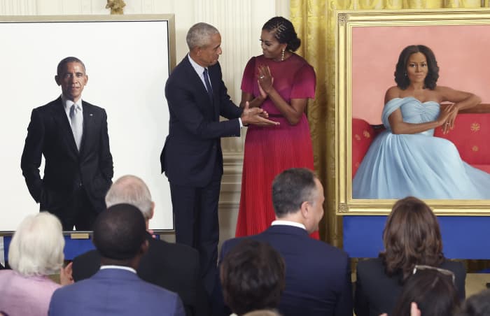 Barack Obama calls Michelle Obama 'fine' during long-awaited White ...