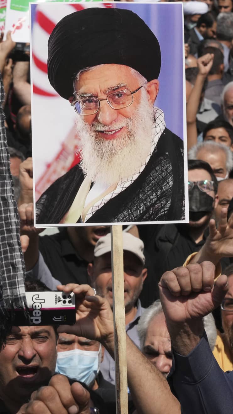 Pro–Iranian government demonstrations staged in response to wave of ...