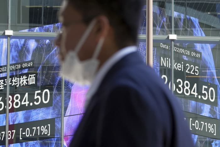 Asian markets sharply lower after wobbly day on Wall Street - MarketWatch