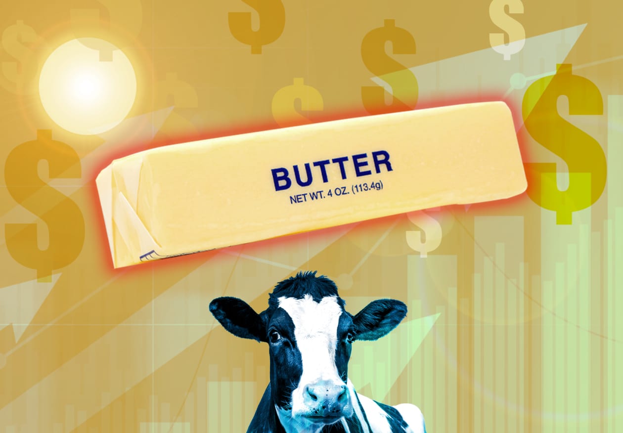 Butter prices hit an all-time high — partly because extreme heat is ...