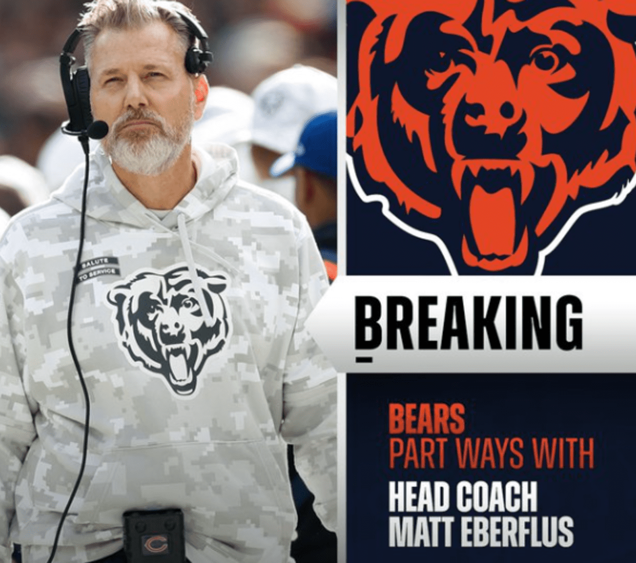Chicago Bears fire coach Matt Eberflus after game-clock debacle in ...