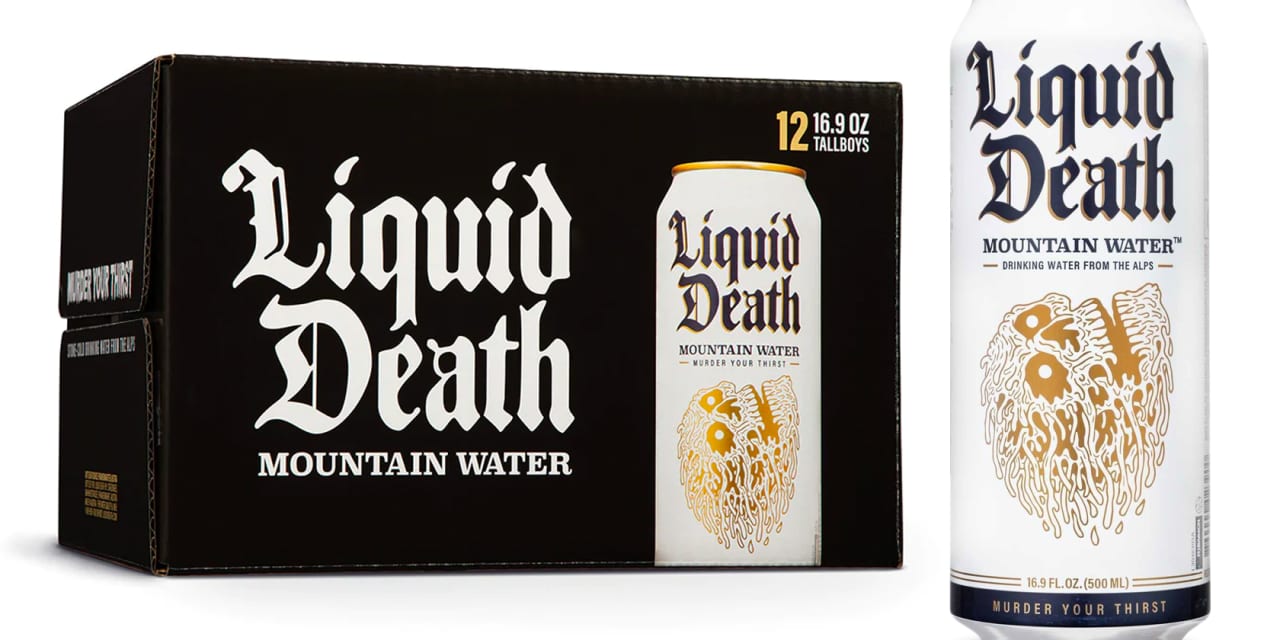 Seller of mountain water in a can, Liquid Death is valued at $700 ...