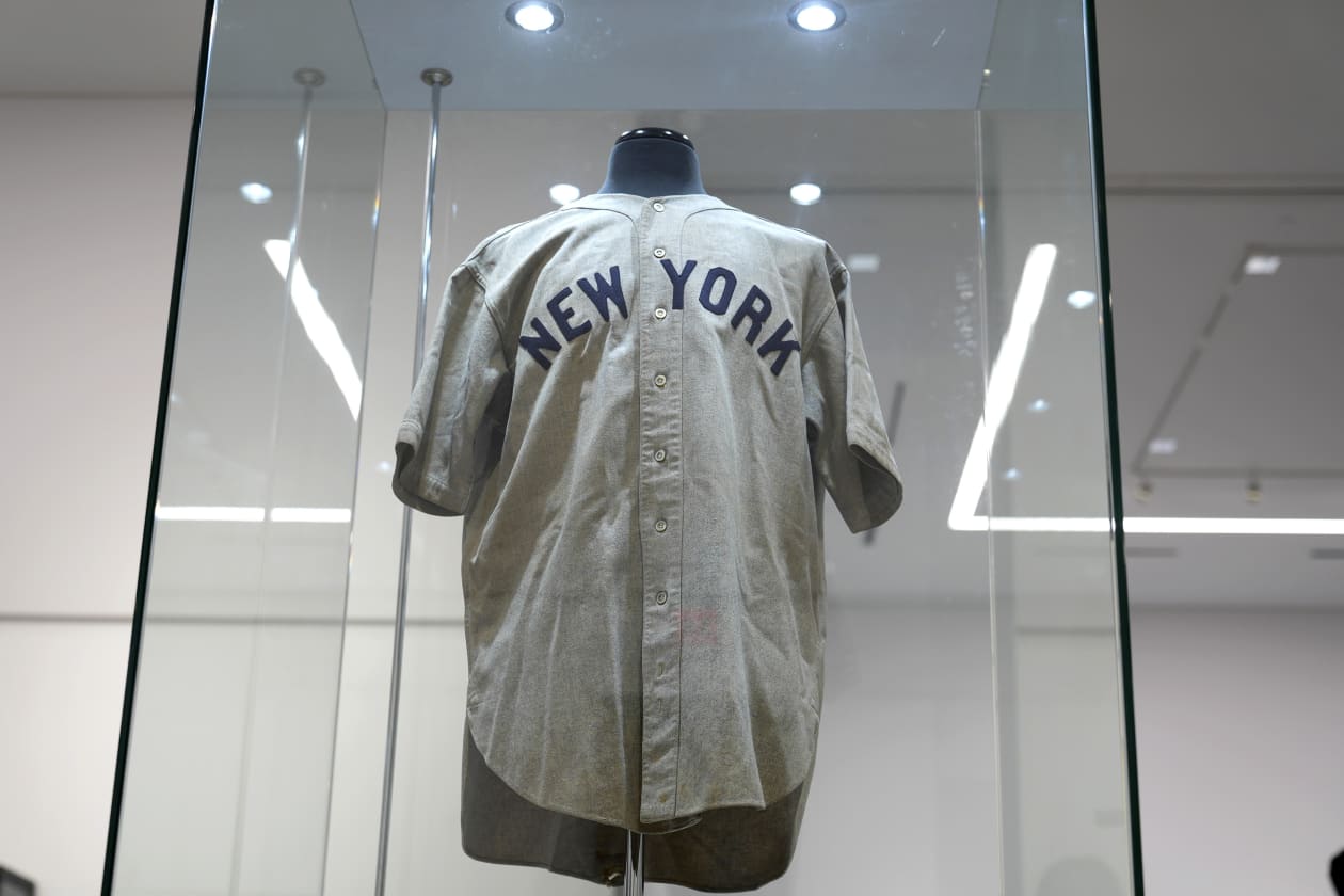 Babe Ruth’s ‘called shot’ jersey sells at auction for more than $24 ...