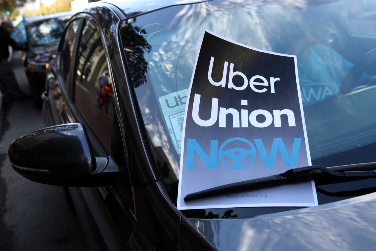 New union rallies at Uber HQ with ‘a core goal of winning union rights ...