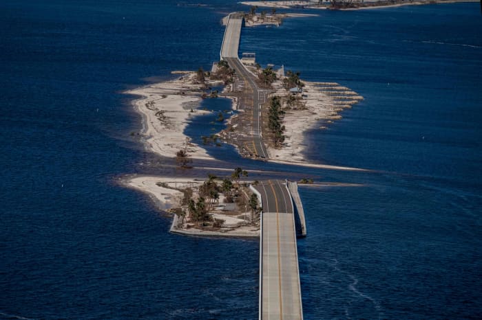 Washed-out bridge to Sanibel Island, Fla., has reopened with temporary ...