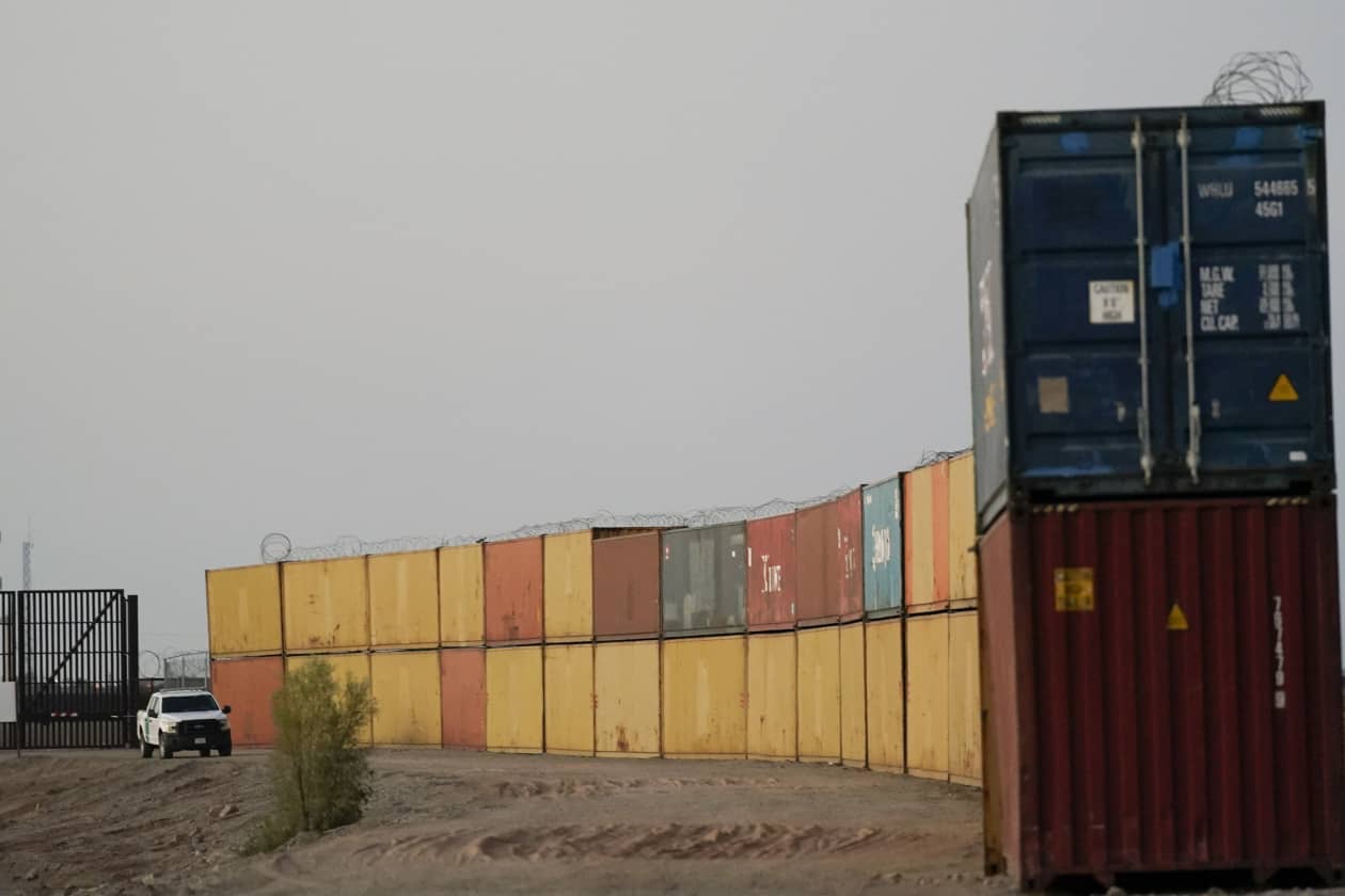 Arizona sues U.S. over shipping containers filling gaps along border ...