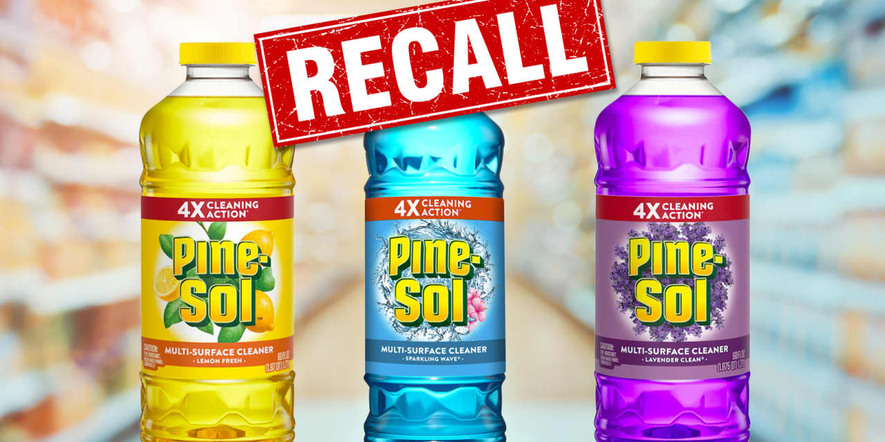 Clorox recalls some scented Pine-Sol cleaning products that may contain ...