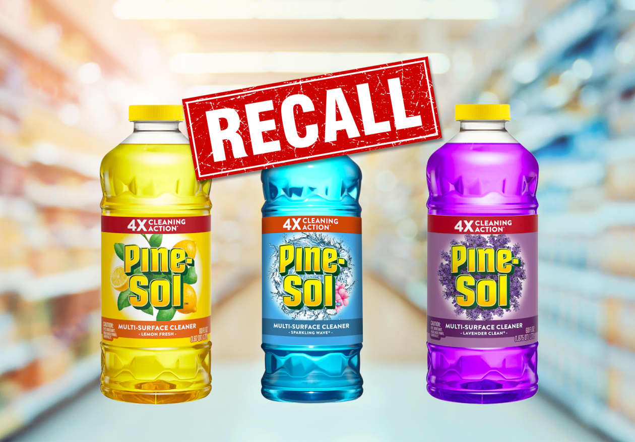 Clorox recalls some scented Pine-Sol cleaning products that may contain bacteria, infection risk ...