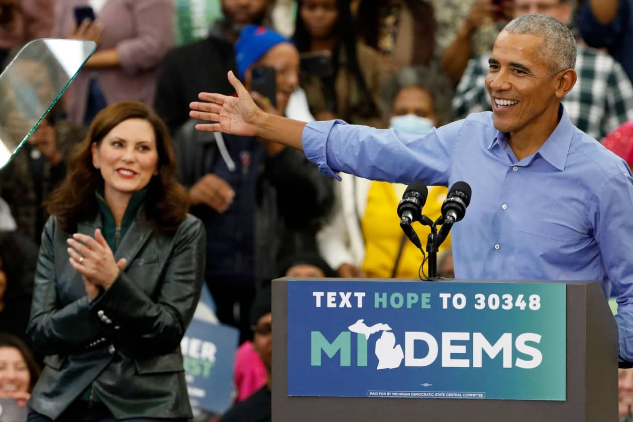 ‘Democracy is not self-executing’: Obama delivers get-out-the-vote ...