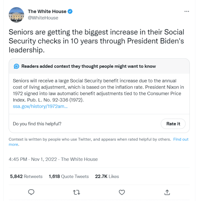 Twitter adds fact-check to Biden White House's tweet bragging about ...