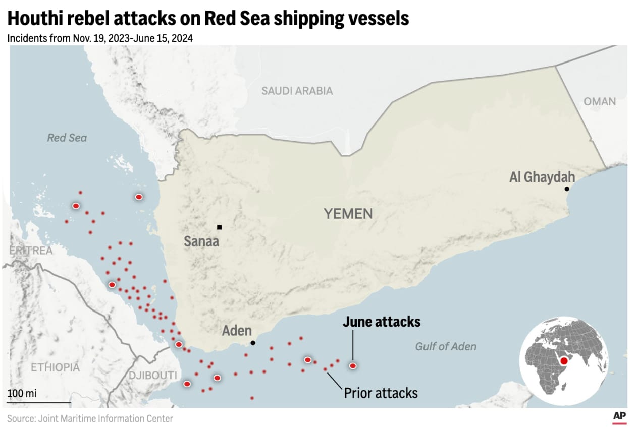 Aerial drone launched by Yemen’s Houthi rebels hits ship in the Red Sea - MarketWatch
