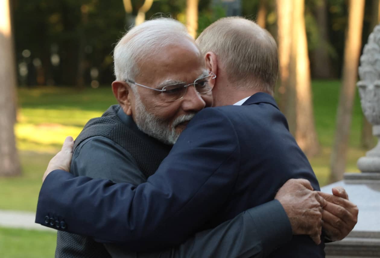 Putin embraces Modi on Indian leader’s first visit since Russia’s full ...