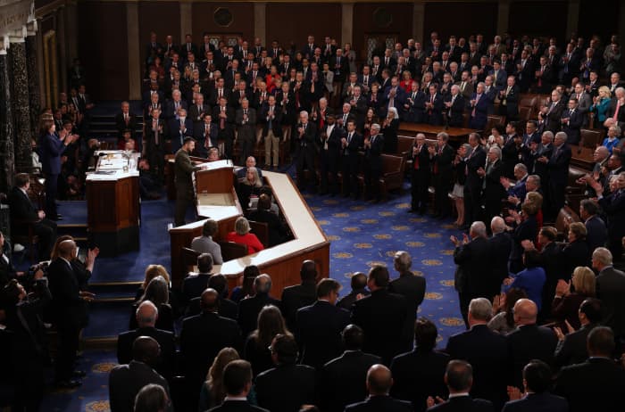 'Against all odds,' Ukraine still stands, Zelensky tells Congress in ...