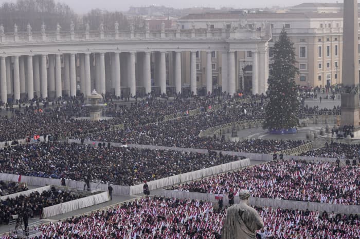 Tens of thousands attend requiem Mass for Pope Emeritus Benedict ...