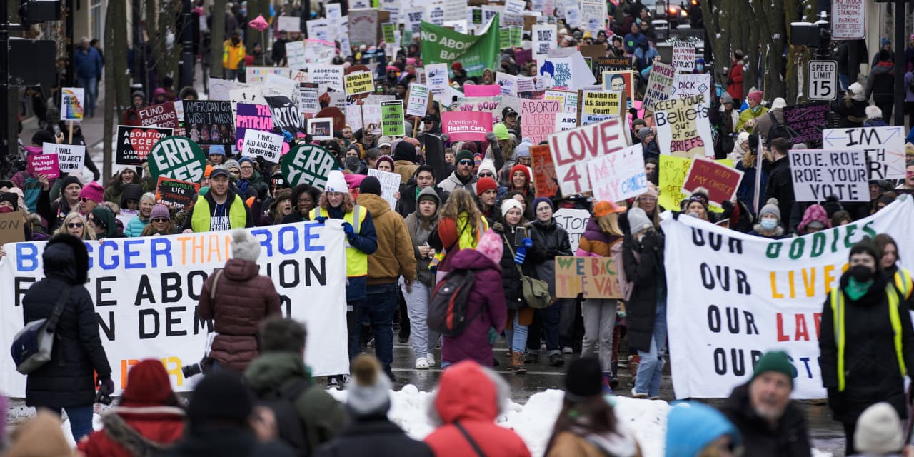 ‘This fight is bigger than Roe’: Abortion-rights activists rally 50 ...