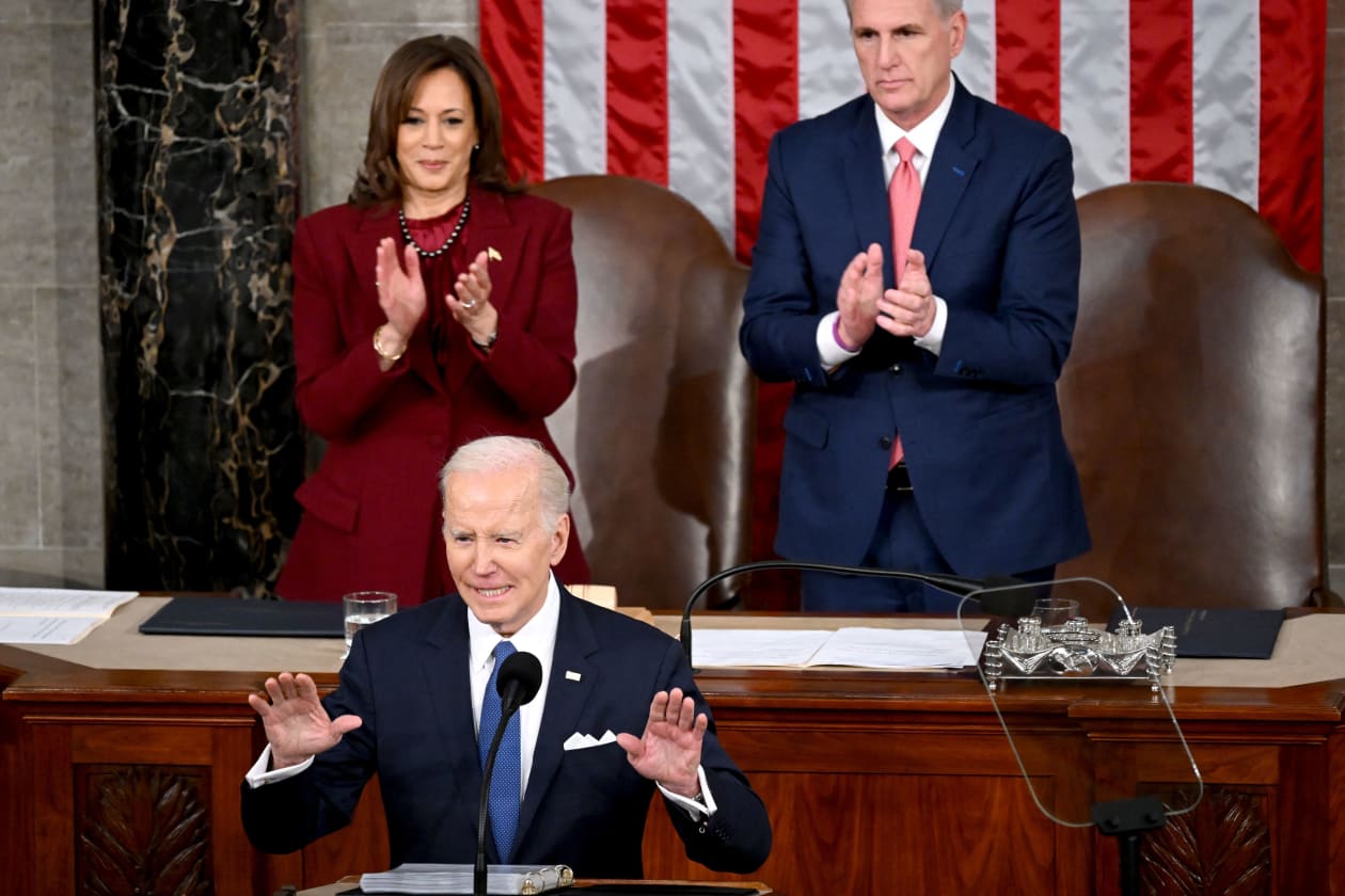 In State of the Union, Biden vows to slash deficit by $2 trillion ...