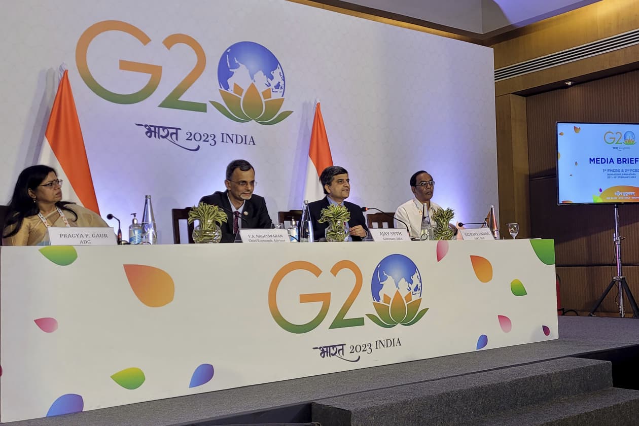 G-20 finance chiefs meet in India to tackle global economic threats ...