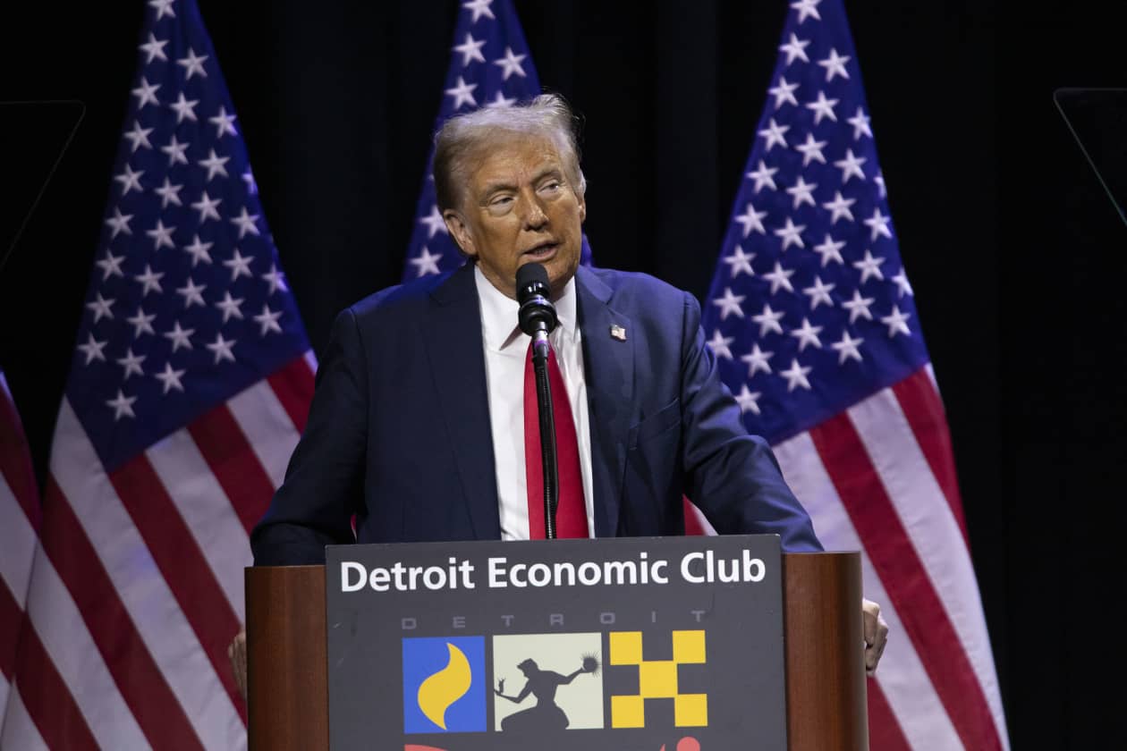Trump floats tax break for car loans in Detroit speech. He says it ...