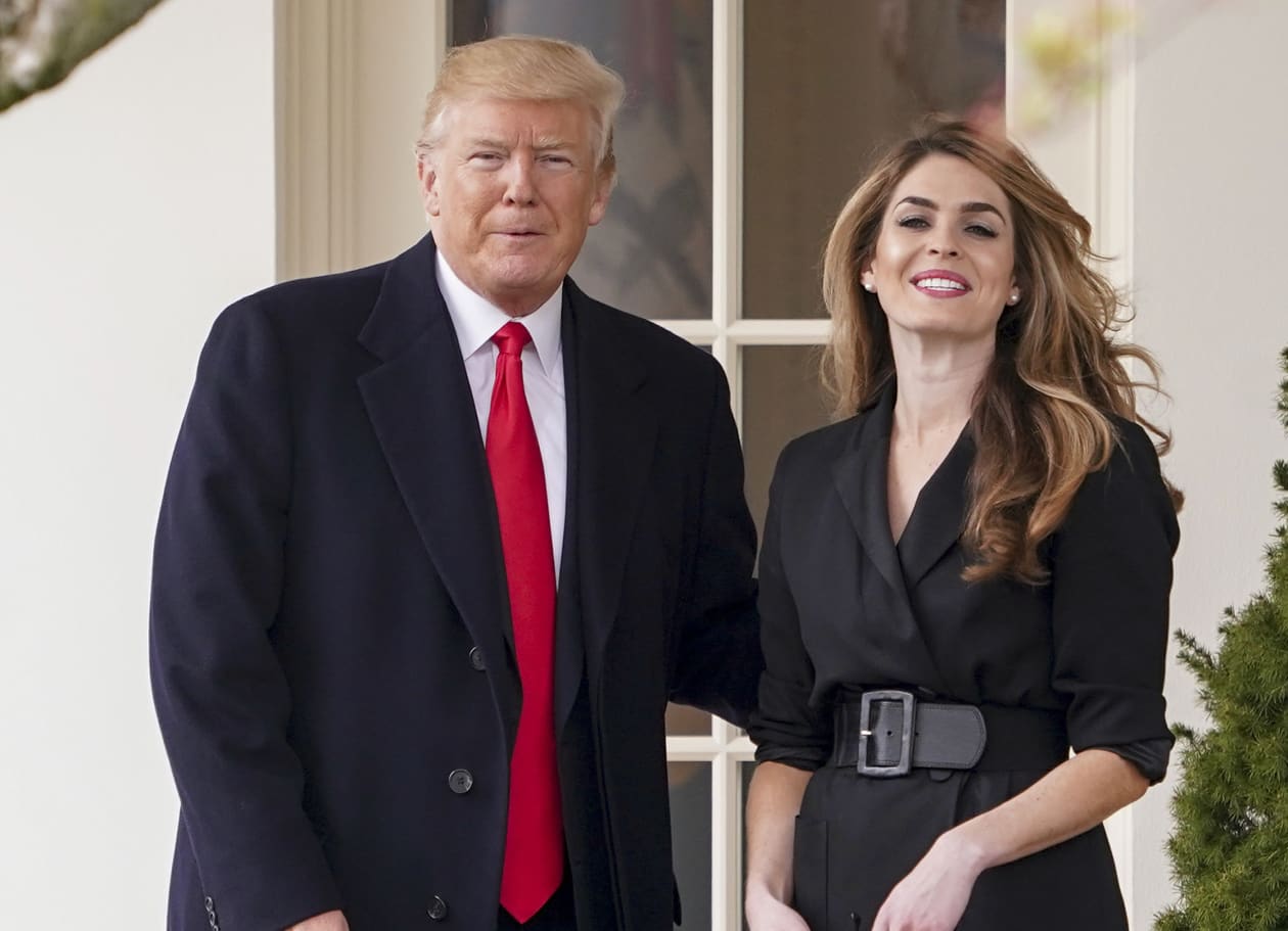 Hope Hicks meets with New York prosecutors investigating Trump ...