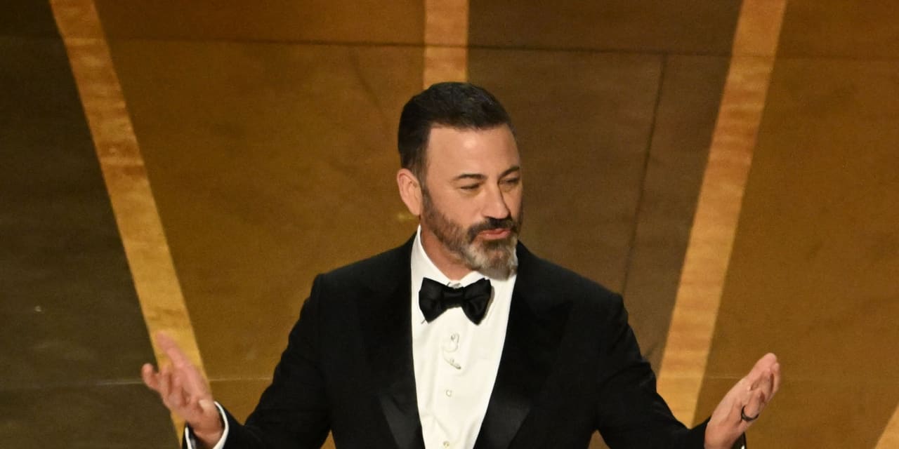 Oscar host Jimmy Kimmel riffs on Will Smith slap in his opening ...