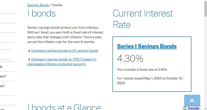 I-bonds falling to 4.3% sounds bad, but a 0.9% fixed rate means you can ...