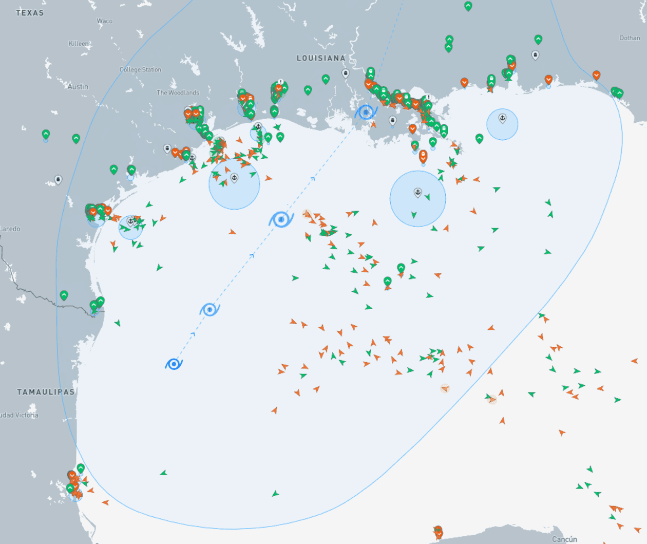 These maps show the oil and gas infrastructure in Francine’s path ...