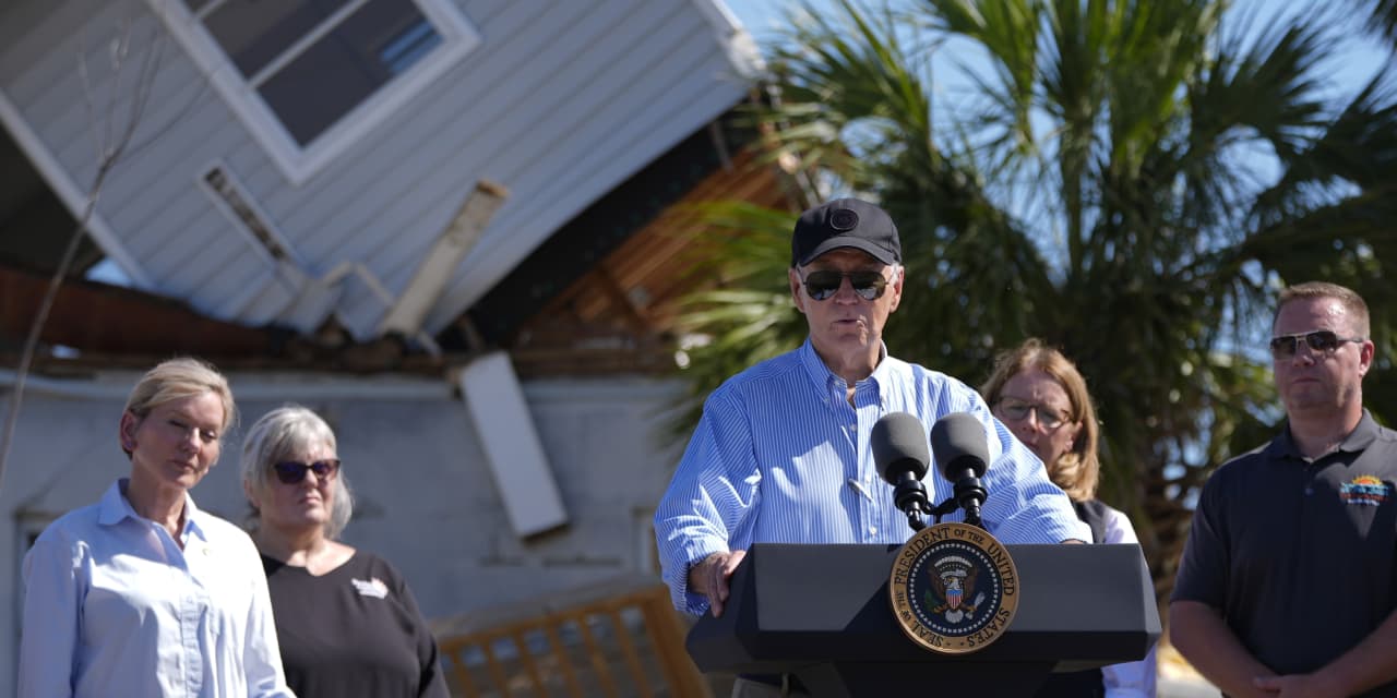 Harris calls out Trump for hurricane misinformation as Biden surveys ...