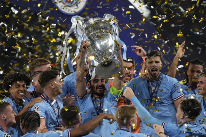Manchester City beats Inter Milan 1-0 to win first Champions League title and complete 3-trophy ...
