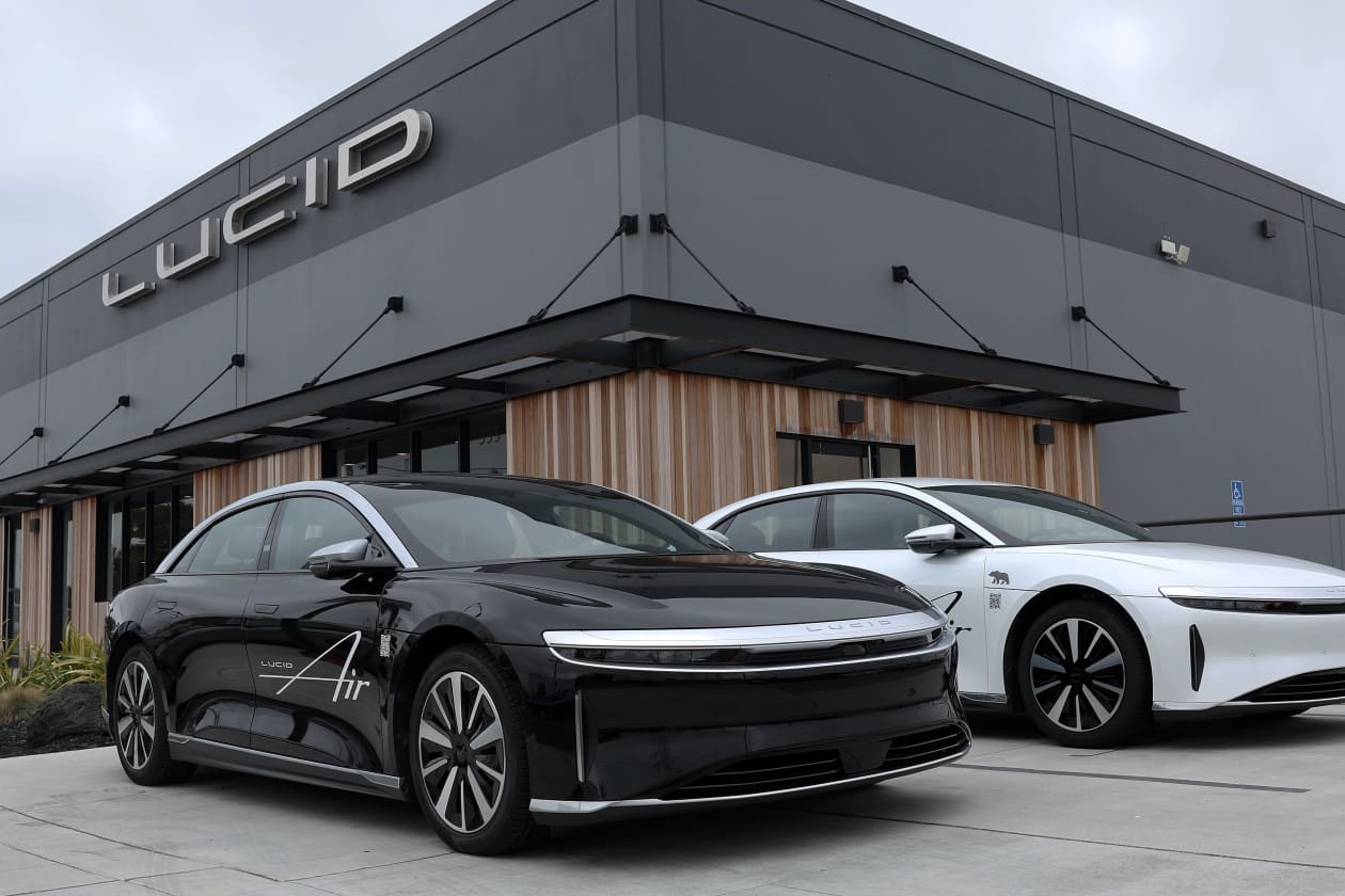 Lucid car brand store