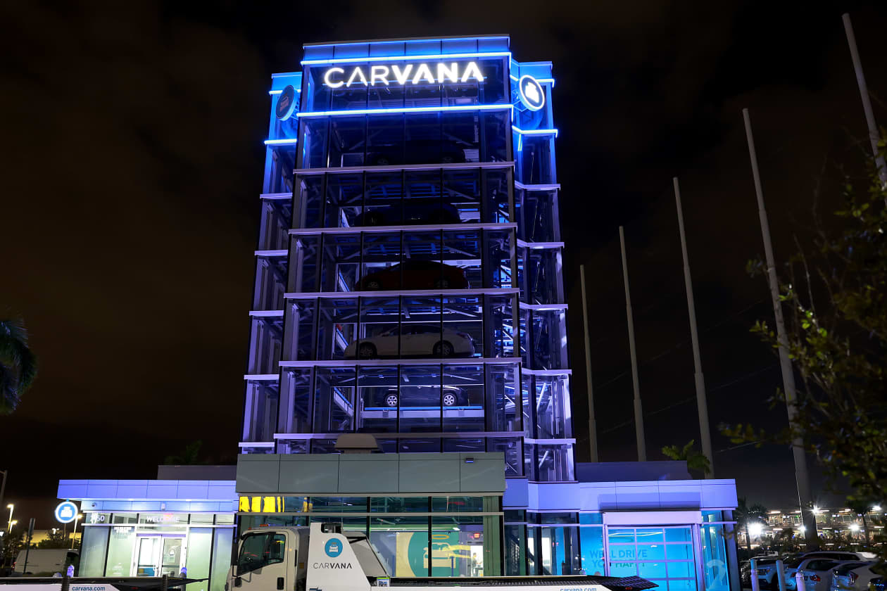 Carvana stock clipped by call to sell by J.P. Morgan - MarketWatch