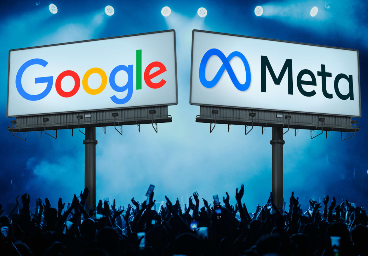 Digital advertising is Meta and Google’s world, and everyone else is ...